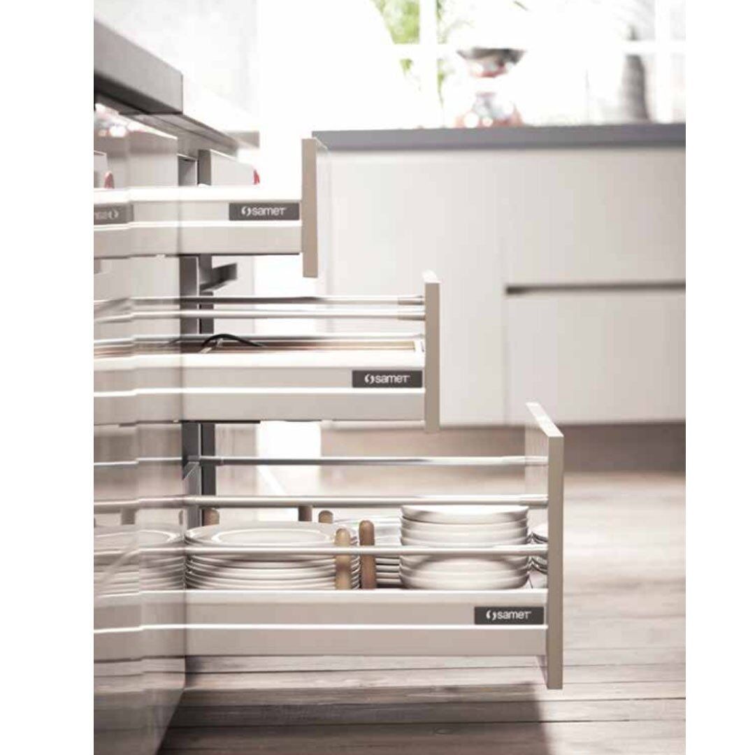 Samet Smart Box Yanaklı Gri Çekmece Rayı - eryildiz.net