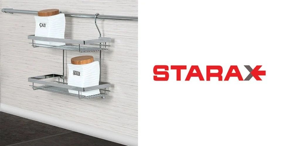 Starax 4006 Klasik İki Büyük Raflı Baharatlık - eryildiz.net